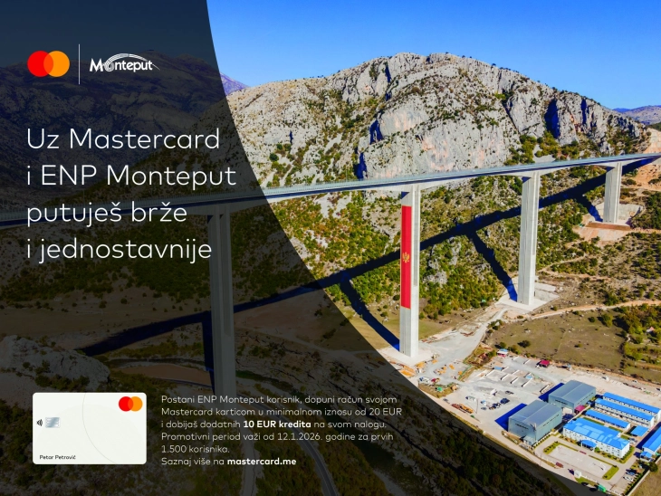 Monteput and Mastercard reward new ENP users with a ten-euro welcome bonus
